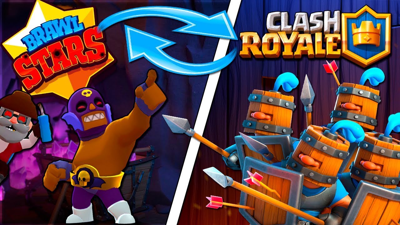 BRAWL STARS E CLASH ROYALE JUNTOS [NUNCA VISTO ANTES] - BRUNO CLASH ...