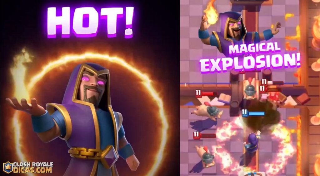 Evolução do Mago: Detalhes Revelados em Gameplay | Clash Royale Dicas