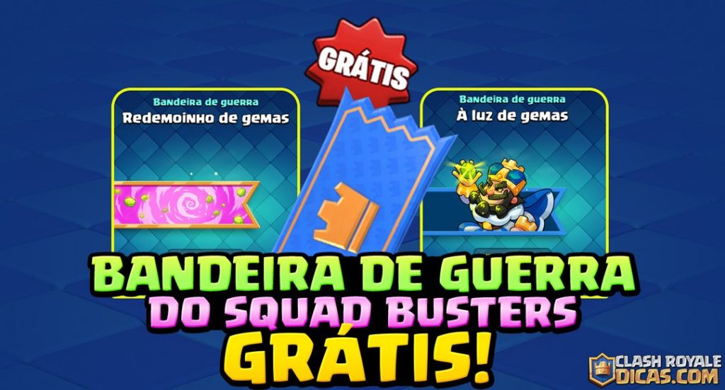 Banner do Rei do Squad Busters por 1 Gema? Resgate disponível! 👑💎 ...